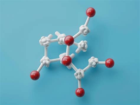 분자 또는 원자 분자 구조 구조적 화학 공식 프리미엄 Ai 생성 이미지