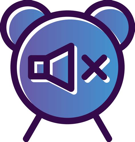 Mute Alarm Clock Vector Icon Design 21288132 Vector Art At Vecteezy