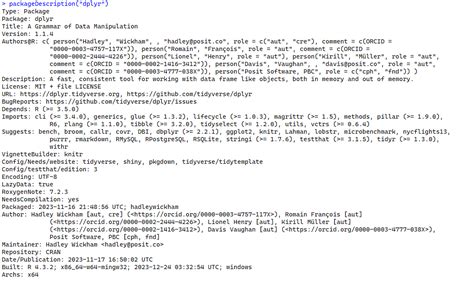 Data Manipulation I Dplyr Cheat Sheet Using R