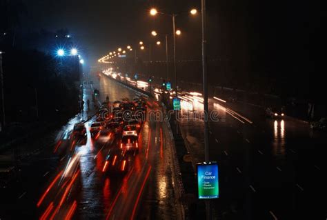 Indian Cities Marine Drive At Night Bombay Mumbai Maharashtra India