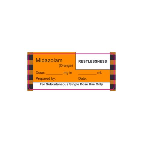 Midazolam Subcutaneous Medi Print Australia