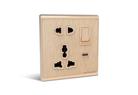 Pin Multi Functional Socket With Switch Matador Electrical Electronics Limited