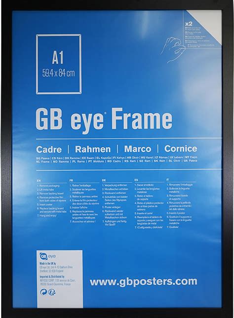 Pfa A2 Frame With Mount For A3 Plexiglass Oak Effect Frame For A3