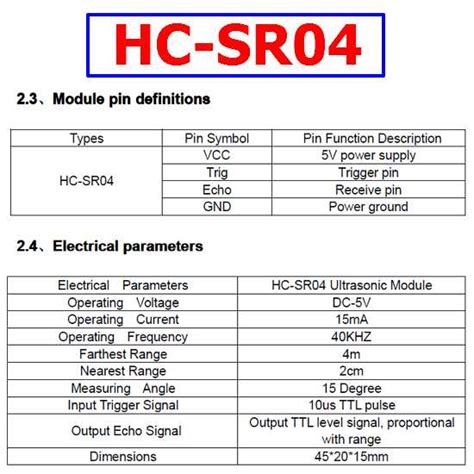 All About Hc Sr04 Ultrasonic Sensor Datasheet Specs Working Principle
