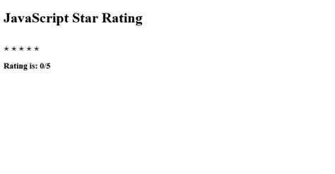 How To Build A Star Rating Project Using Vanilla Javascript For Beginners Dev Community
