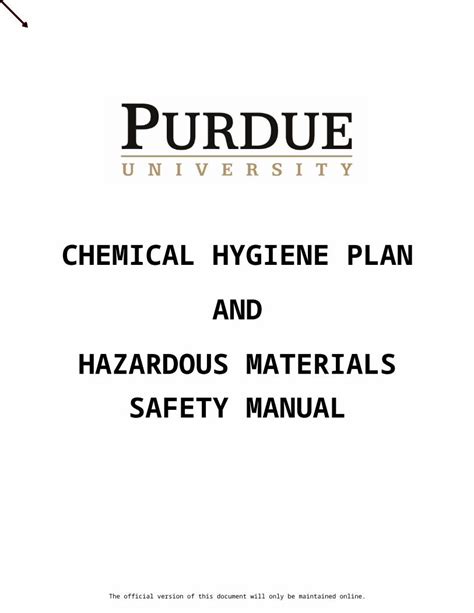 DOCX Chemical Hygiene Plan And Hazardous Materials Safety Web ViewChapter Laboratory