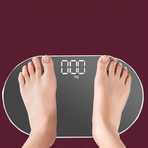 Small Portable Body Weight Scales Digital Bathroom Mirror Travel Scale