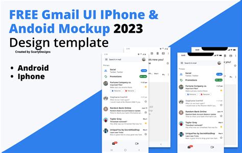 Gmail Mobile Mockups Figma Community