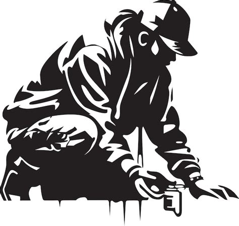 Wallwielder Maverick Black Logo Artist Tagtactician Genius Vector Graffiti Symbol Premium Ai