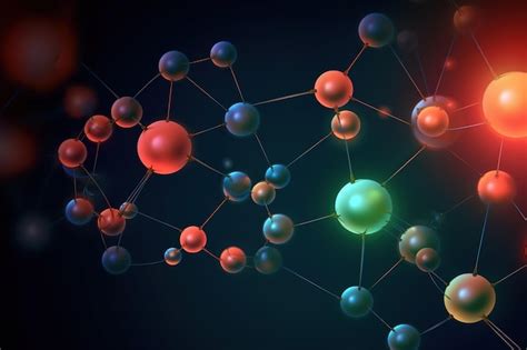 Premium Ai Image Abstract Circular Molecular Structure Background Ai Generative