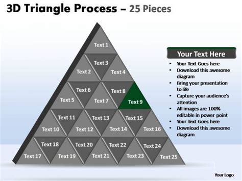 PowerPoint Slide Teamwork Triangle Process Ppt Slide