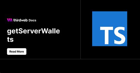 Getserverwallets Typescript Sdk