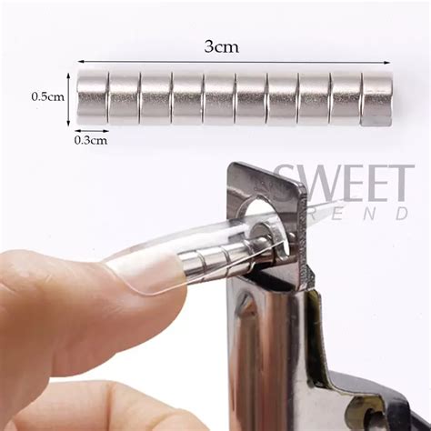 아크릴 손톱용 소형 자석 전문 네일 아트 클리퍼 가짜 팁 가장자리 커터 팁 자석 매니큐어 도구 Kes271 10 개 50 개 네일 아트 및 도구