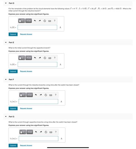 Solved Constants Consider The Circuit Shown In The Figure