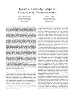 Toward A Knowledge Graph Of Cybersecurity Countermeasures Toward A Knowledge Graph Of