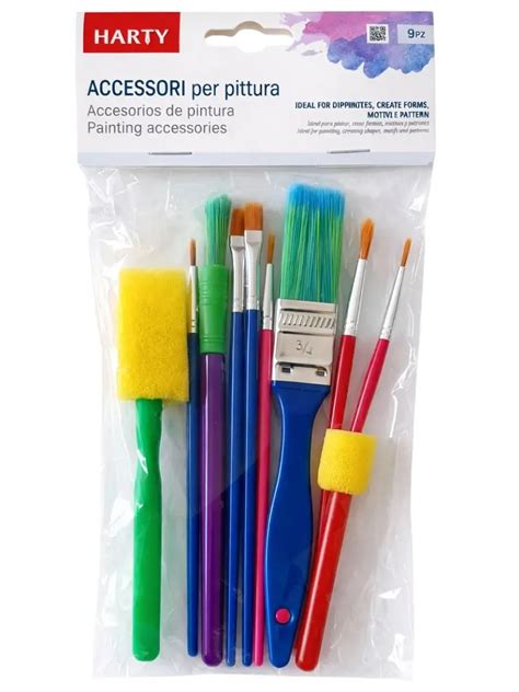 Kit Accesorios Pintura 9 Pzas Papelerías Mérida