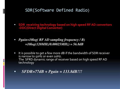 PPT SDR Software Defined Radio PowerPoint Presentation Free Download ID