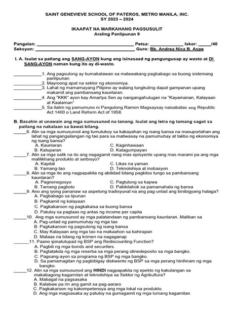 4rthperiodic Grade9 Pdf