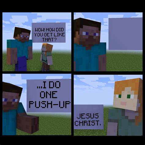 Day 49 Of Recreating A Random Meme Template Minecraft Style R