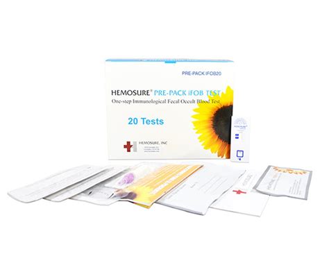Hemosure Pre Packed Ifob Test Kits 20 Tests Per Box Save At — Tiger