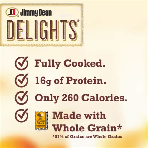Jimmy Dean Delights Turkey Sausage Egg White And Cheese Ciabatta Sandwiches 184 Oz Kroger