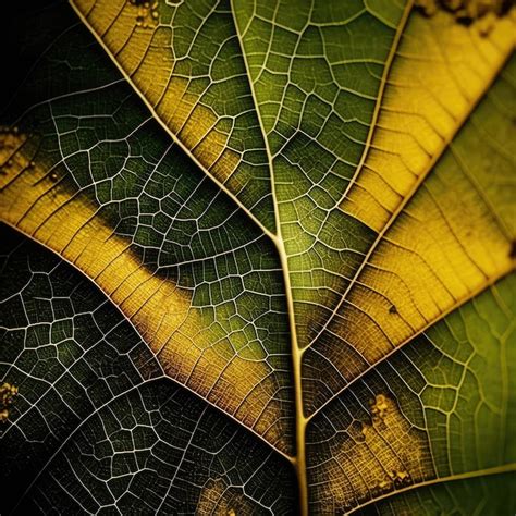 Premium Ai Image Leaf Texture