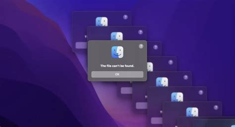 Un Bug Dans Macos 123 Affiche Un Avertissement Derreur Dans Le Finder
