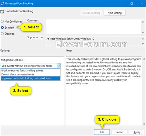 enable or disable untrusted font blocking in windows 11 windows 11 forum