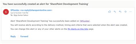 Sharepoint Alerts Create And Manager Alerts In List Or Library Spguides