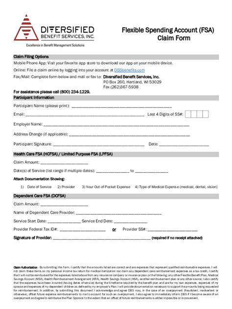 Fillable Online Fsa Claim Form No Ipf Fax Email Print Pdffiller