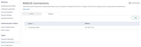 cyberark identity how to integrate rsa securid via radius