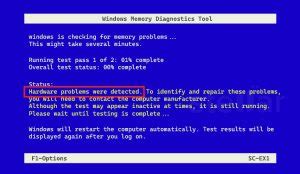 FIXED Hardware Problems Were Detected Error In Windows Memory Diagnostic Tool