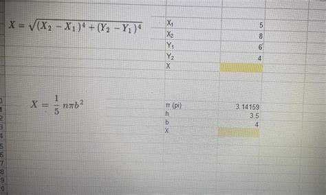 Solved Formulas Spreadsheet Excel Plz Show Formulas And