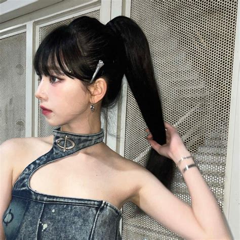 앞머리 포니테일 헤어에 대한 초홍갤 리액션clip 치지직 에펨코리아