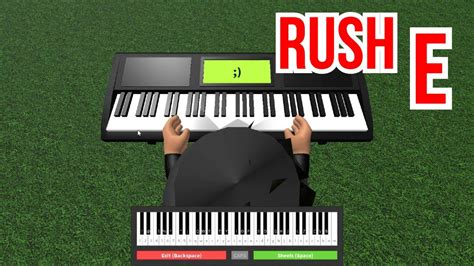 Roblox Piano Sheets Rush E