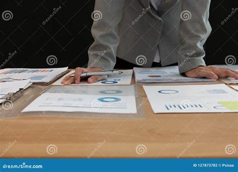 Businessman Working With Document Startup Man Analyze Financial Stock