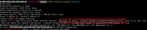 Error Deny By Project Hooks Setting Default Message Of Commit Is