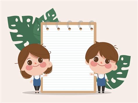 노트북 고정 배경이 있는 귀여운 만화 바리스타 커피 무료 벡터