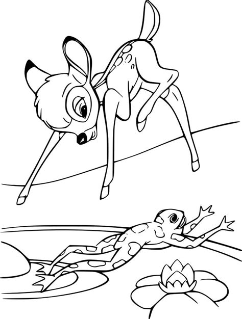 Bambi Színezők Nyomtatható Bambi Kifestők