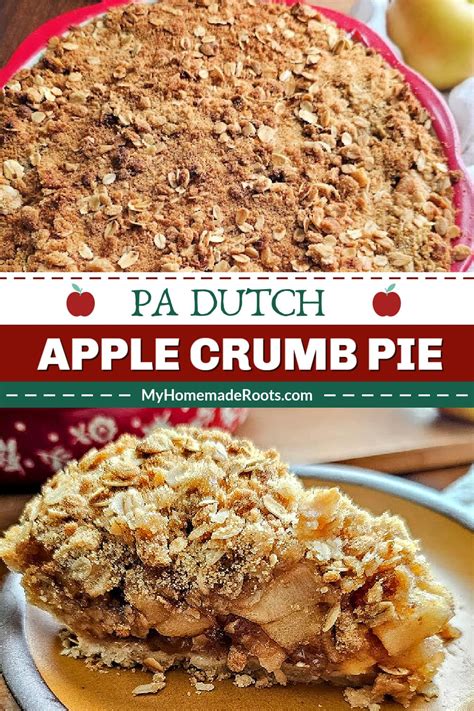 Pa Dutch Apple Crumb Pie My Homemade Roots