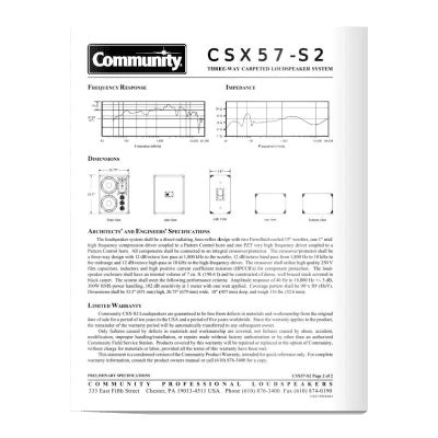 Community Csx57 S2 Reverb