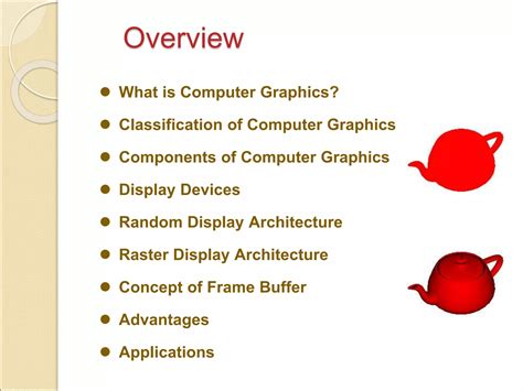 Introduction To Computer Graphics And Multimedia Ppt