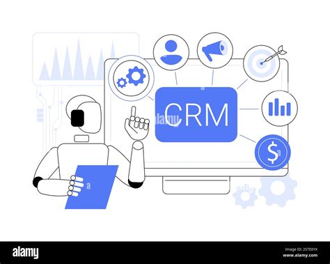 Ai Driven Crm Abstract Concept Vector Illustration Stock Vector Image And Art Alamy