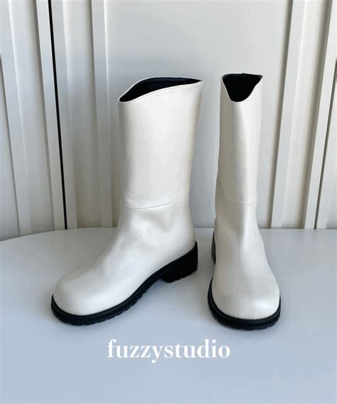 둥근코 미들 부츠 3color 라운드 둥근 롱부츠 숏부츠 가죽 워커 플랫폼 키높이 통넓은 종아리넓은 발편한 에이블리