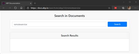 documentation search is not working · issue 5132 · abpframework abp