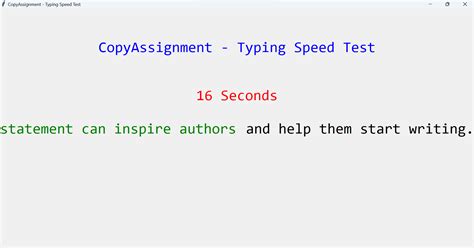Test Typing Speed Using Python App CopyAssignment