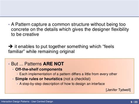 Interaction Design Patterns