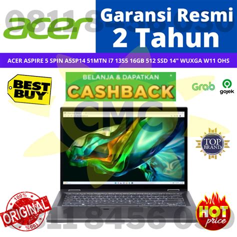 Jual Acer Aspire Spin A Sp Mtn I U Gb Gb Touch W Ohs Shopee Indonesia