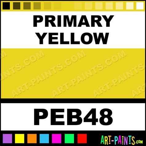 Primary Yellow Studio Gouache Paints Peb48 Primary Yellow Paint