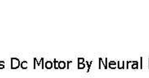 Speed Control Of Brushless Dc Motor By Neural Network Pid Controller Imgur
